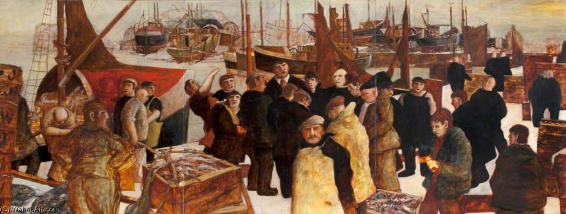 Harbour Scene (detail) by John Bellany (1942-2013) John Bellany ...