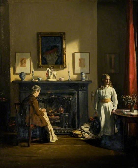 Museum Art Reproductions Afternoon in the Parlour, 1903 by Francis Dodd ...