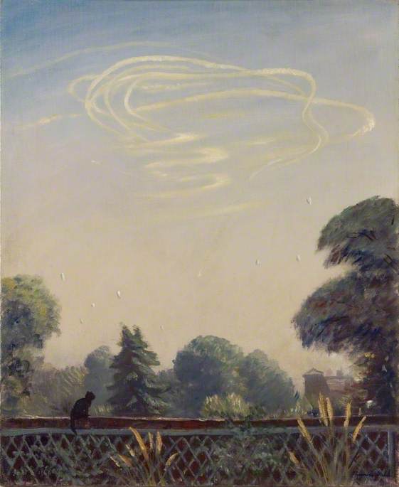 Get Paintings Reproductions An Aerial Battle, 1940 by Francis Dodd ...