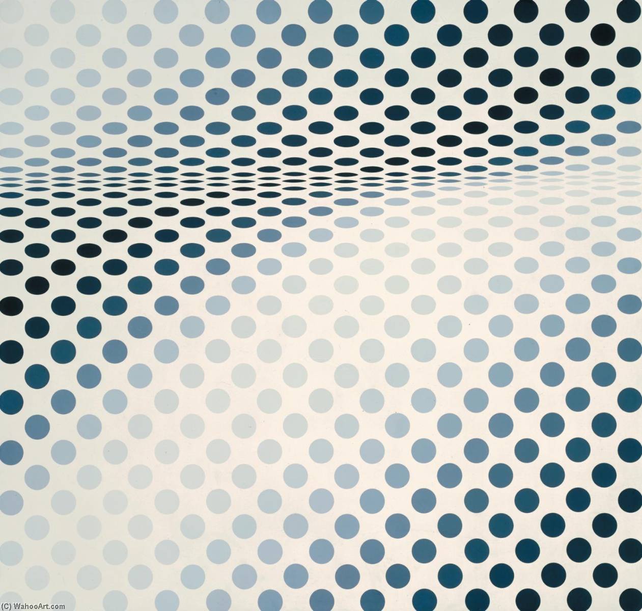 Hesitate, 1964 by Bridget Riley Bridget Riley | ArtsDot.com