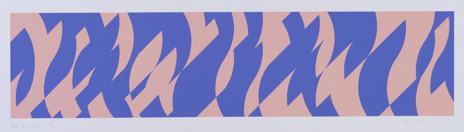 Blue and Pink, 2001 by Bridget Riley Bridget Riley | ArtsDot.com