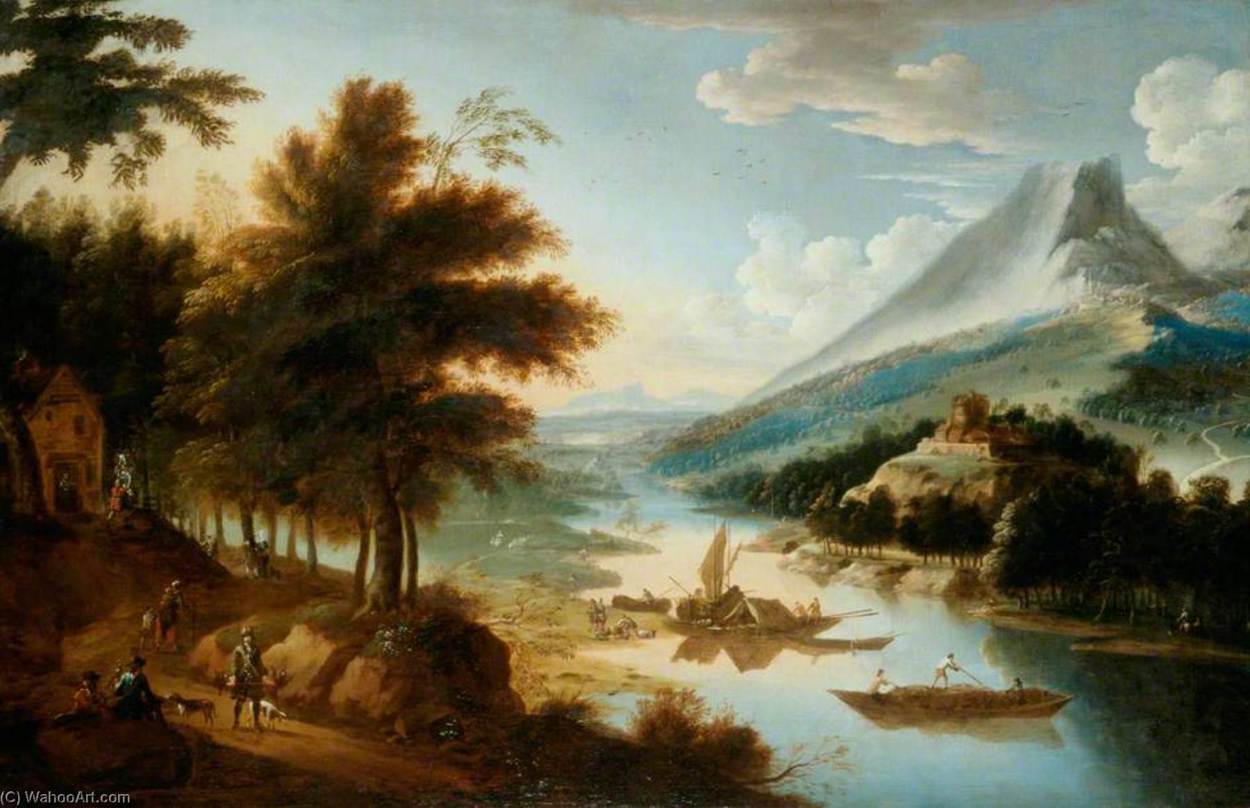 Museum Art Reproductions Landscape by Jan Griffier | ArtsDot.com