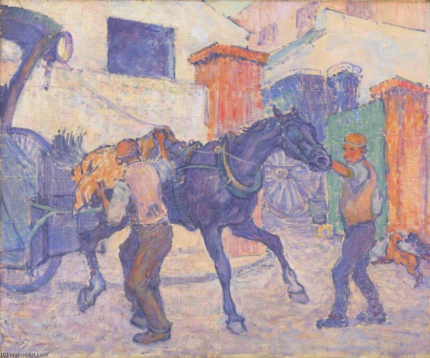 Reproductions De Qualité Musée Le cheval de cabine, 1910 de Robert ...
