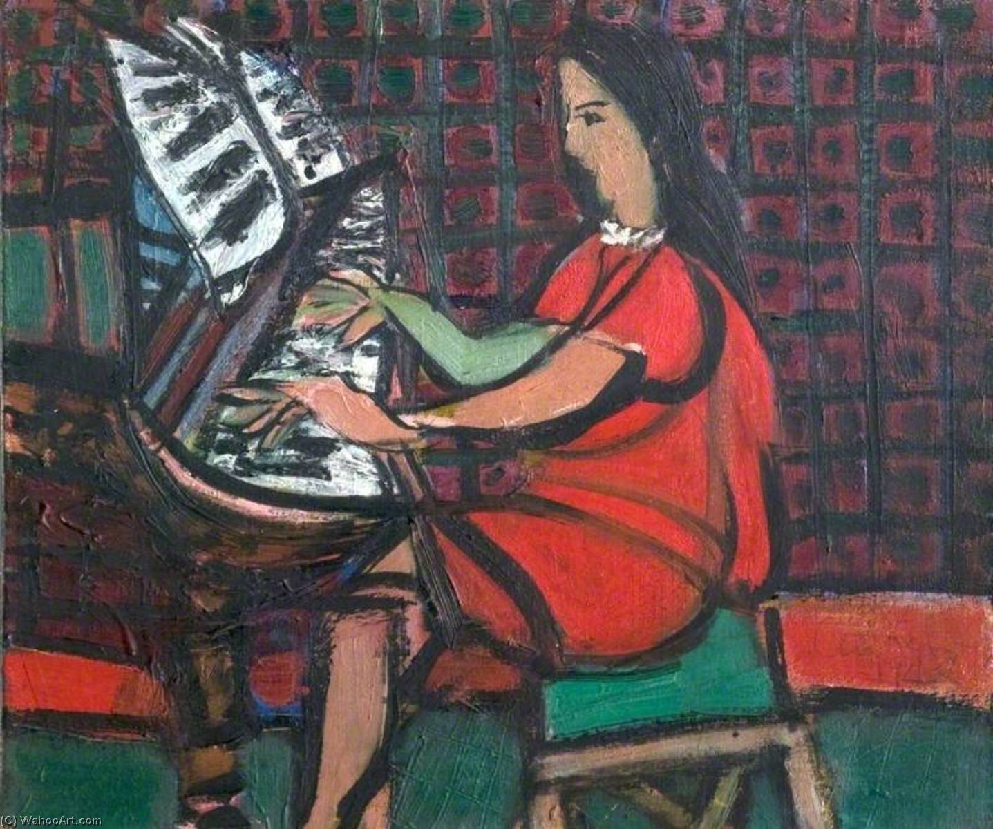 Museum Art Reproductions Girl at a Piano, 1948 by Ceri Giraldus ...