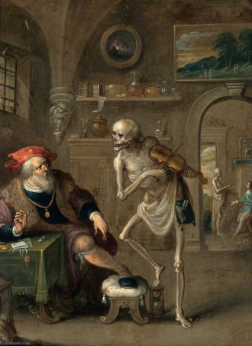 Réplique De Peinture La mort et le Miser de Frans Iii Francken (1581 ...