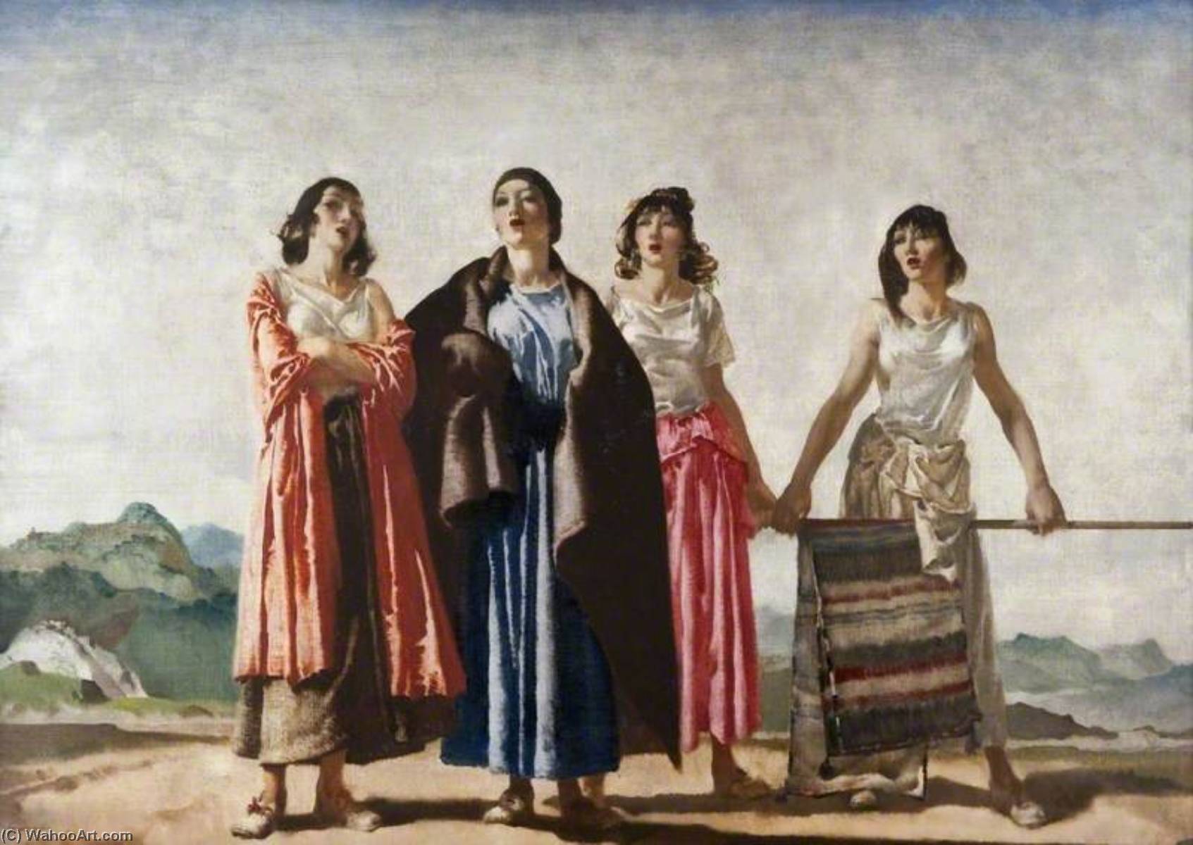 Buy Museum Art Reproductions The Four Singers of Vera, 1931 by Sir ...
