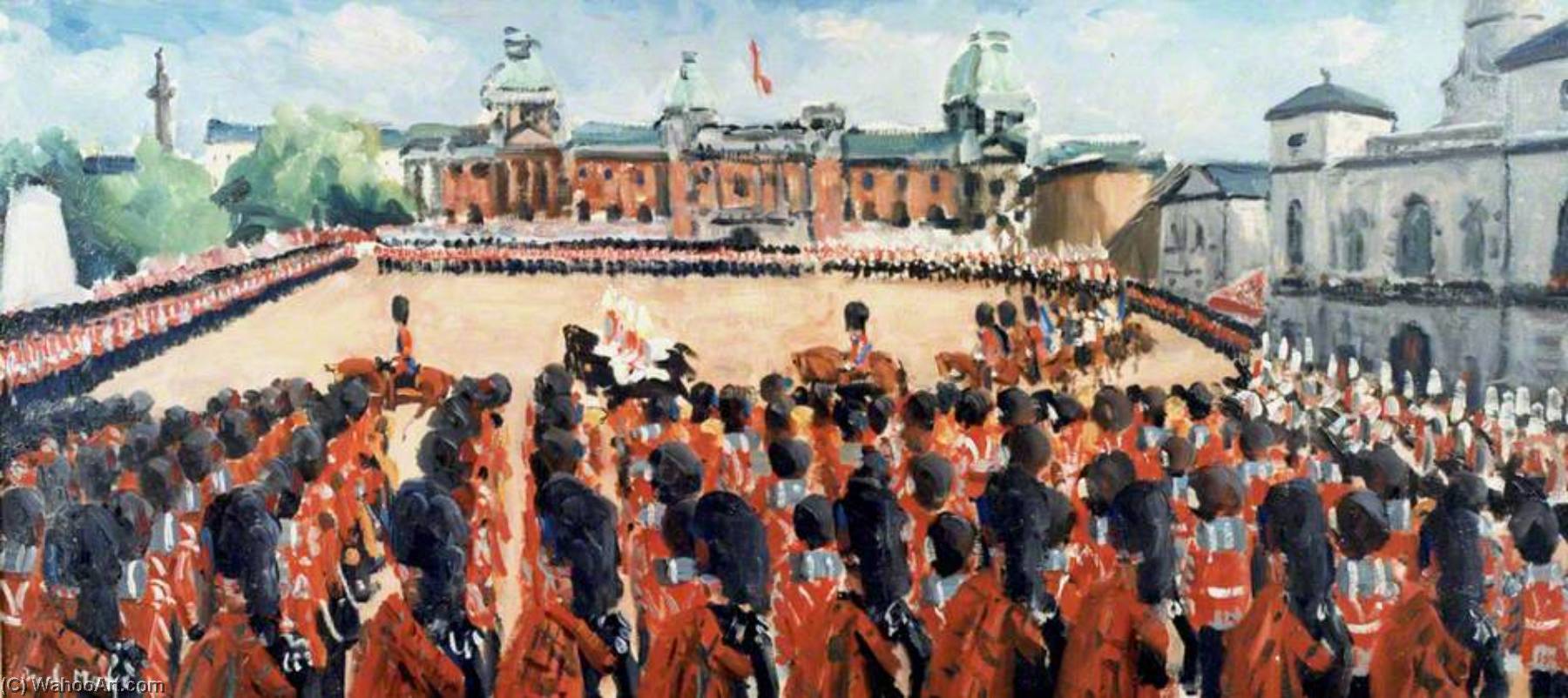 Museum Art Reproductions Trooping the Colour by Paul Lucien Maze ...