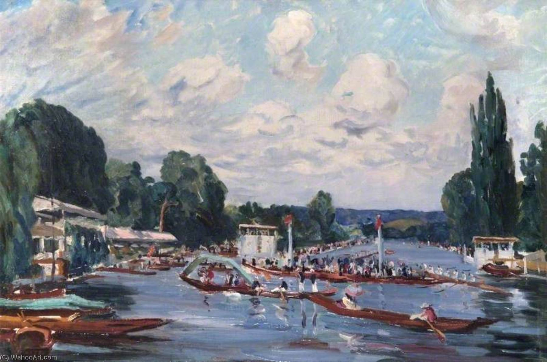 Purchase Oil Painting Replica Henley Royal Regatta by Paul Lucien Maze ...