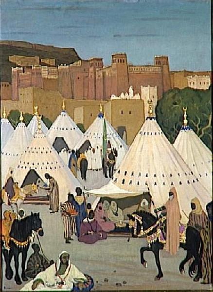 Order Artwork Replica CAMPEMENT D`UN CAID by André Sureda (1872-1930 ...