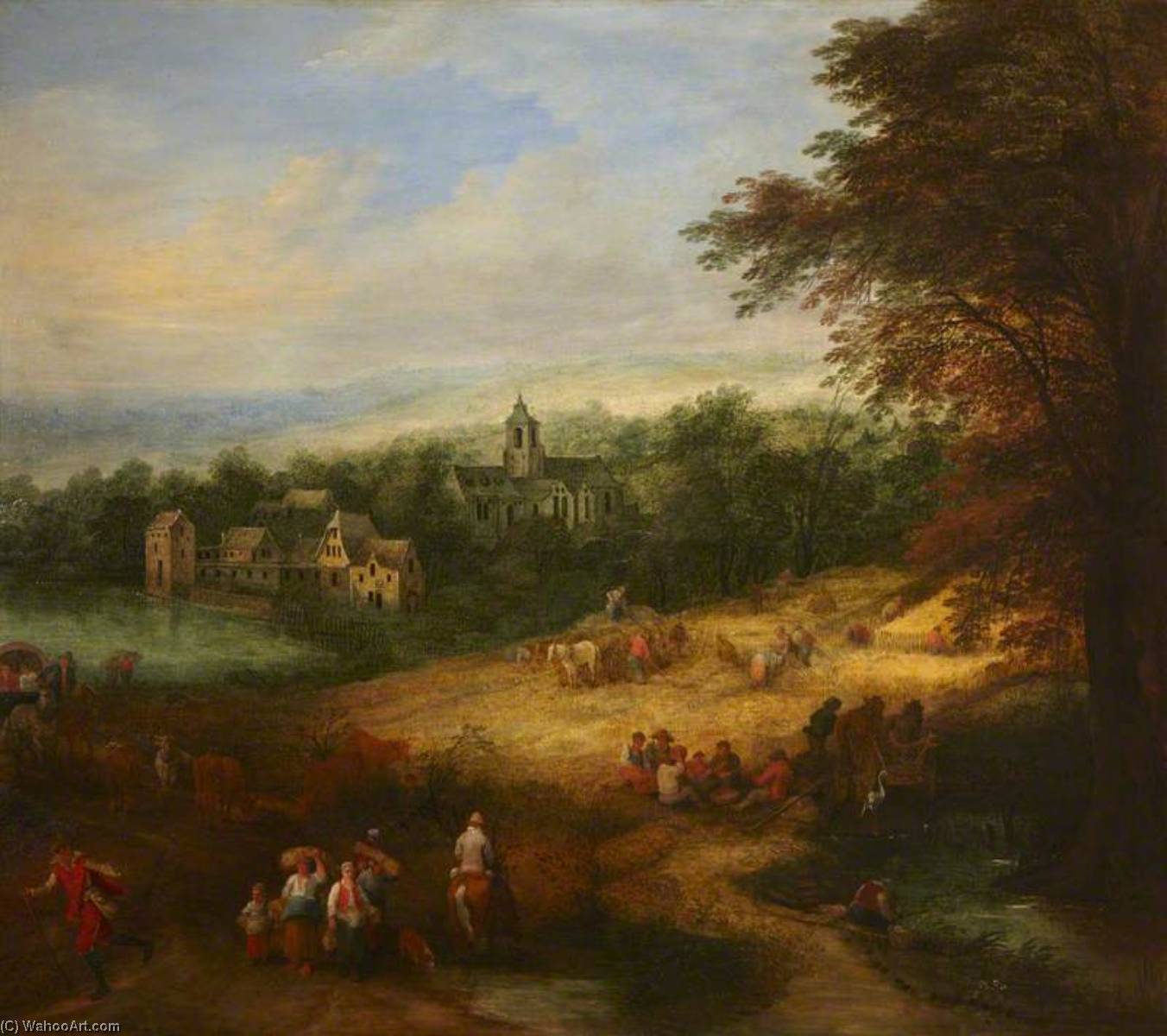 Museum Art Reproductions The Four Seasons Summer by Theobald Michau ...