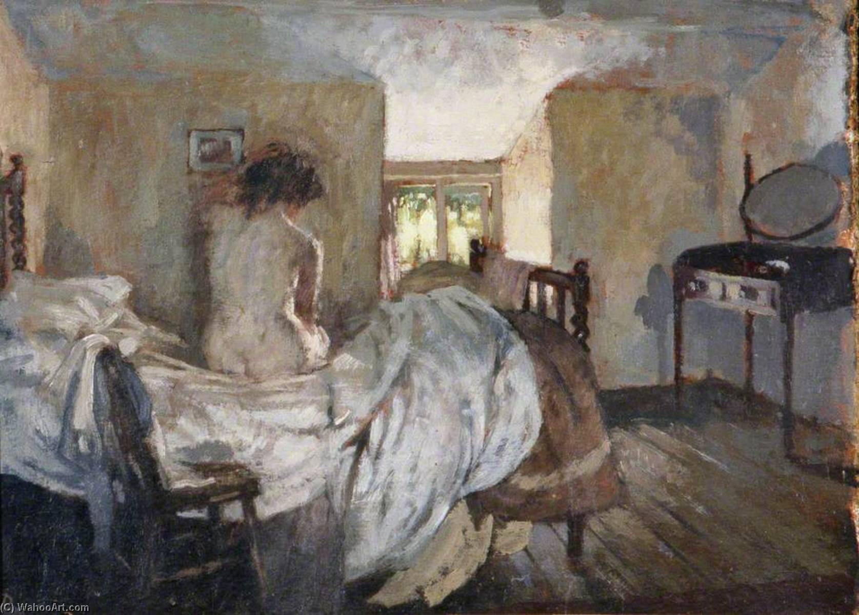 The Cottage Bedroom, 1955 by Bernard Dunstan (1920-2017, United Kingdom ...