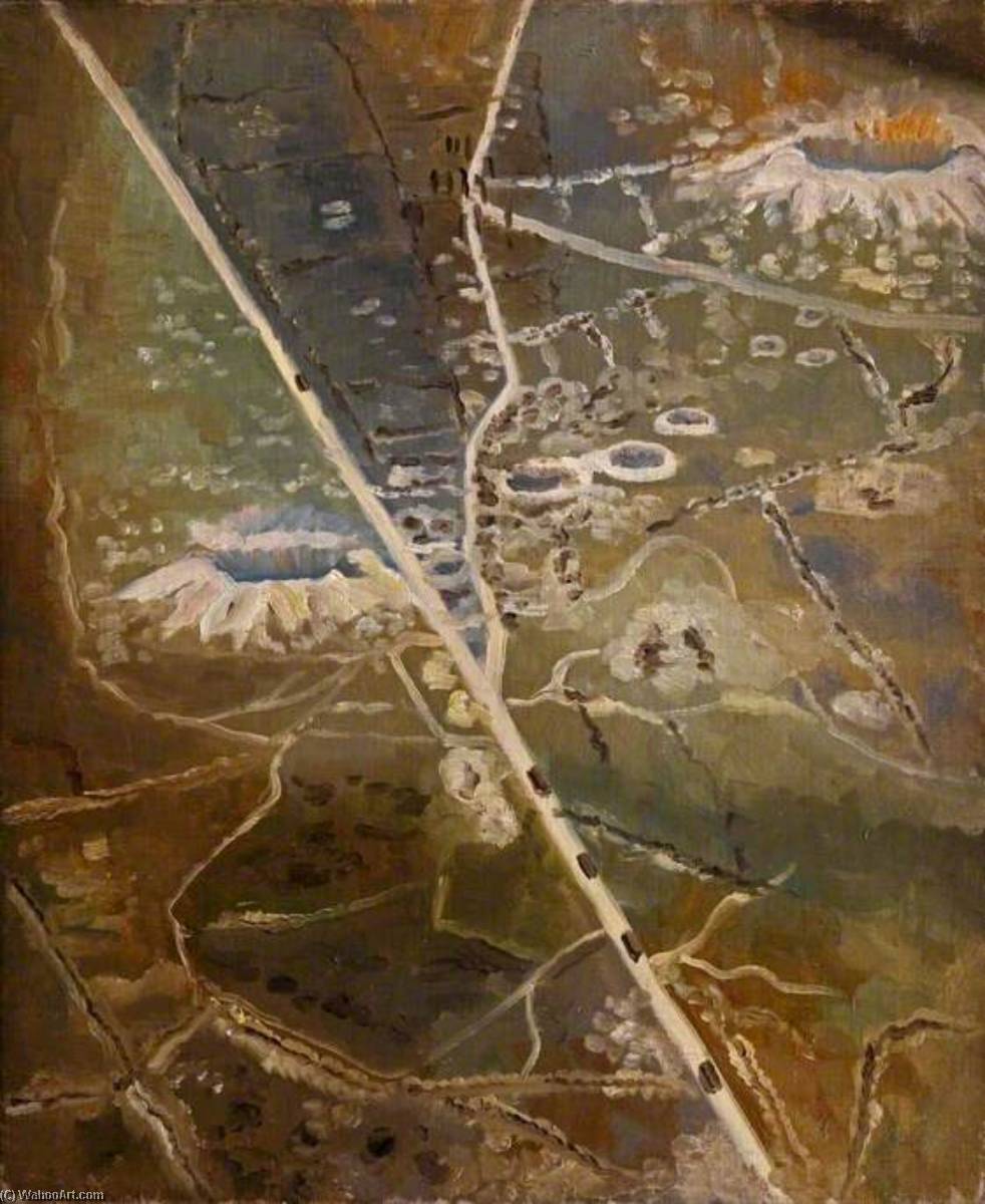Art Reproductions Mine Craters at Albert Seen from an Aeroplane, 1918 ...