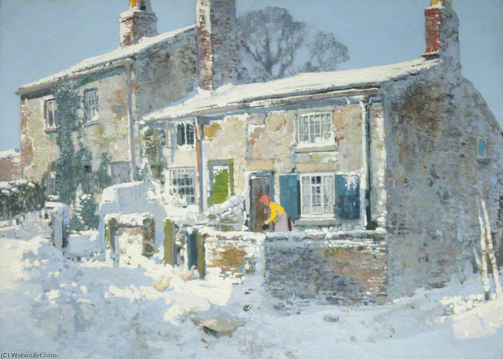 Purchase Oil Painting Replica Midwinter, 1925 by Stanley Royle ...
