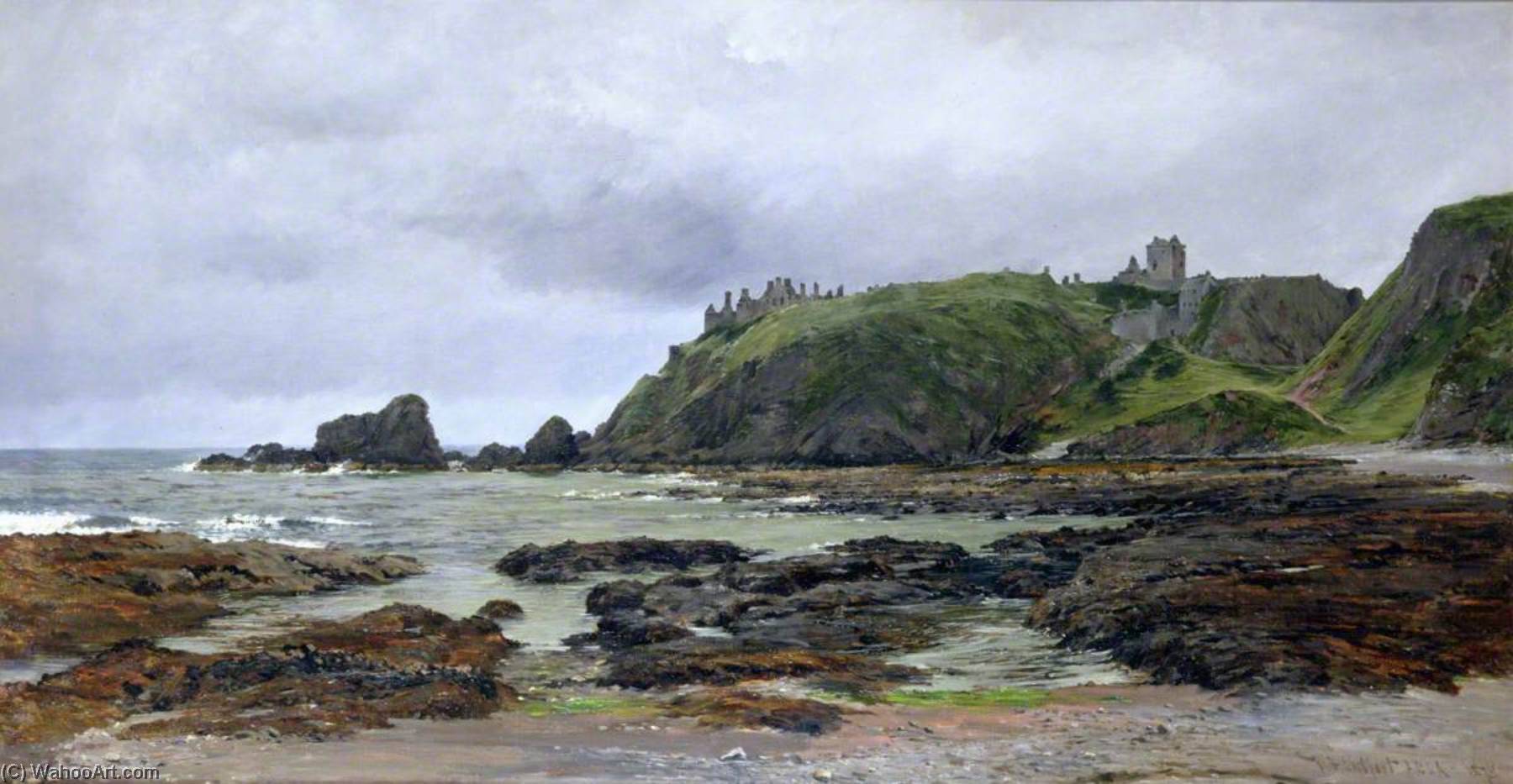 Get Paintings Reproductions Dunottar Castle by William Ewart Lockhart ...