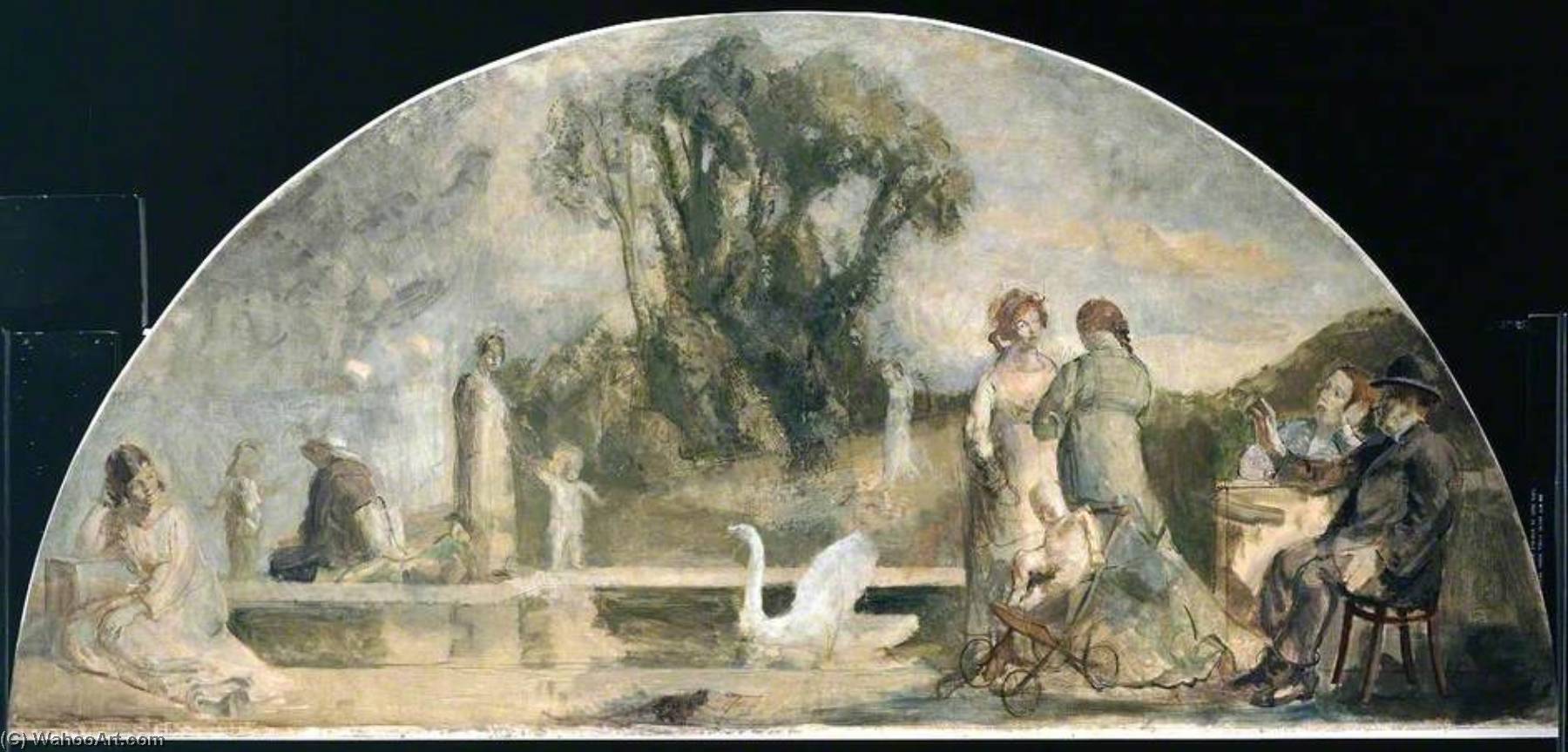 Get Art Reproductions Waterlow Park, Highgate, 1924 by Rodney Joseph ...