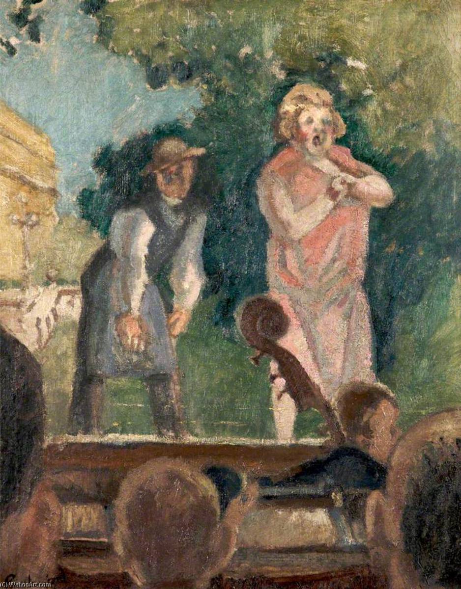 Paintings Reproductions The Comedians (Hyde Theatre), 1926 by Harry ...
