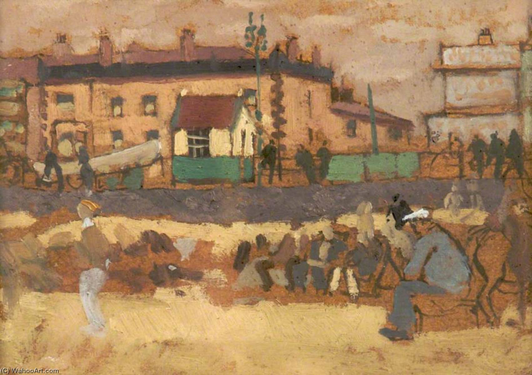 Get Art Reproductions Blackpool Sands, Lancashire (study), 1950 by ...