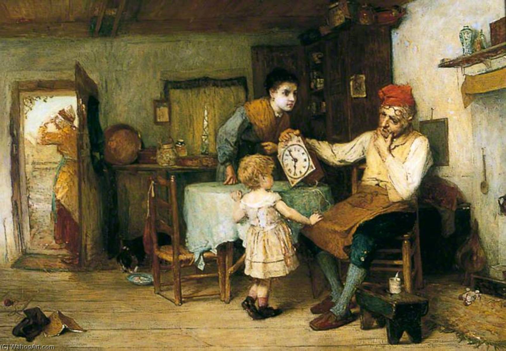Art Reproductions `What ails it, Granddad ` by John Burr (1831-1893 ...