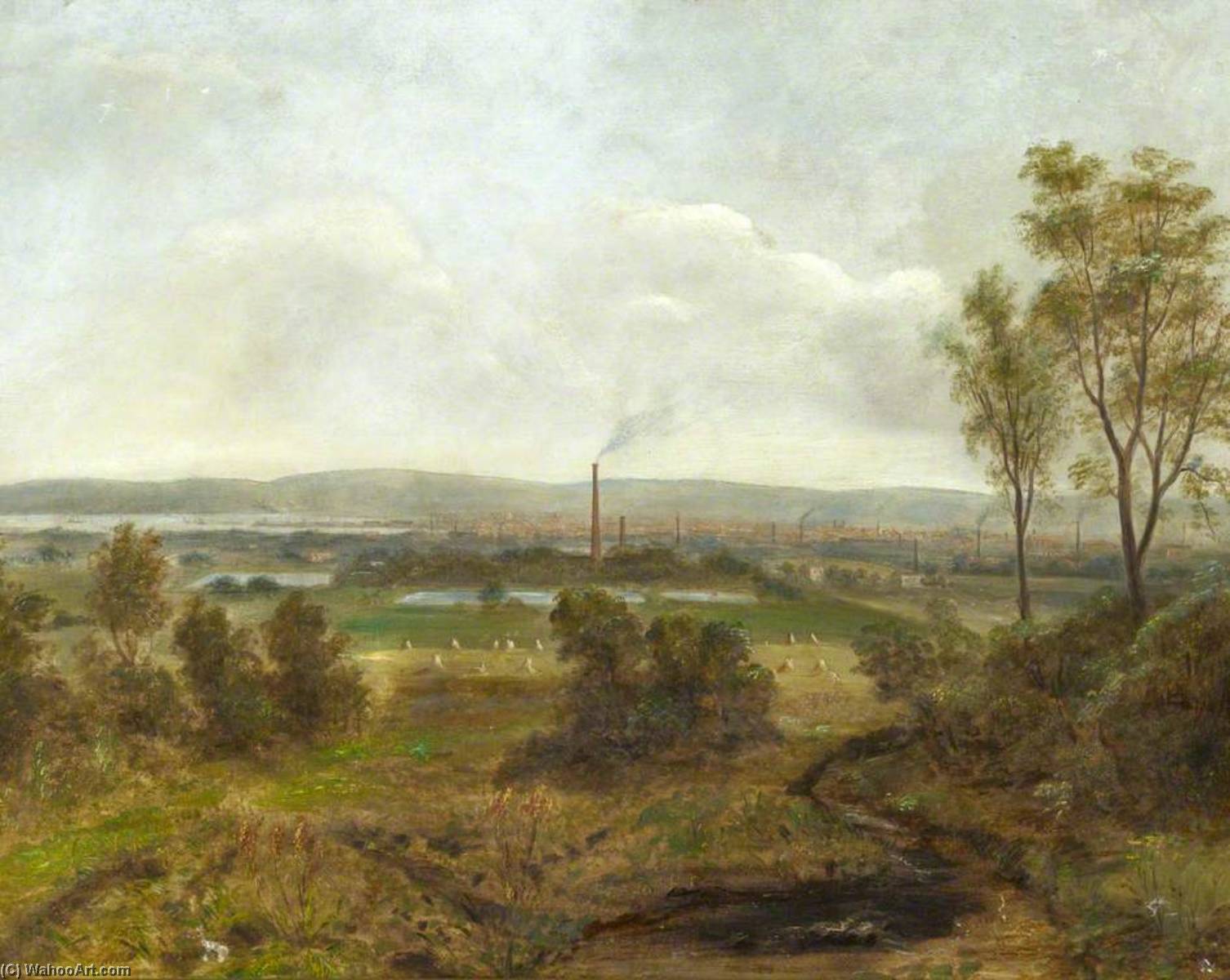 Order Artwork Replica Prospect of Belfast from Old Park Hill, 1855 by ...