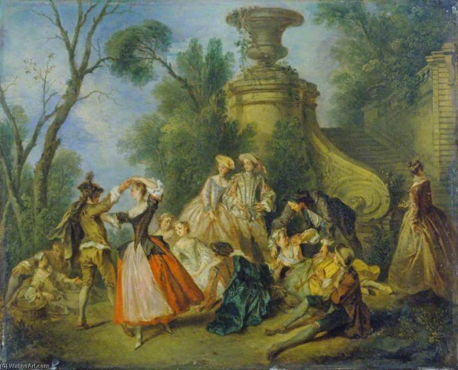 Reproductions De Peintures Pastoral Revels, 1738 de Nicolas Lancret ...