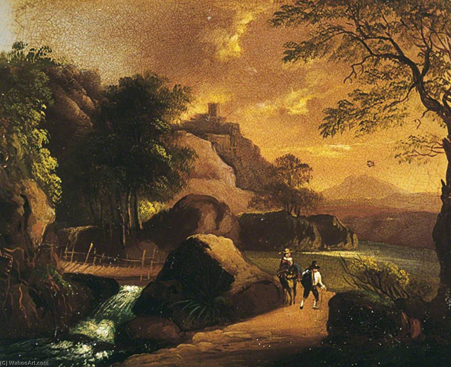 Order Artwork Replica Landscape with a Castle by John Rathbone (1745 ...