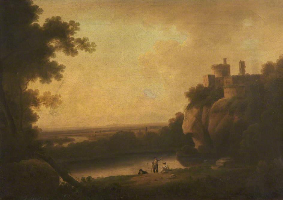 Artwork Replica Landscape, Cattle and Trees by John Rathbone (1745-1807 ...