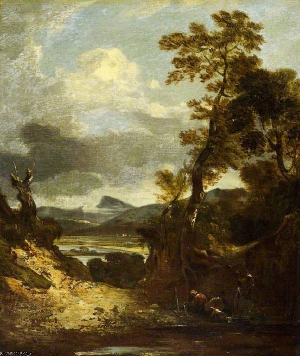 Museum Art Reproductions Landscape, 1825 by George Howland Beaumont ...
