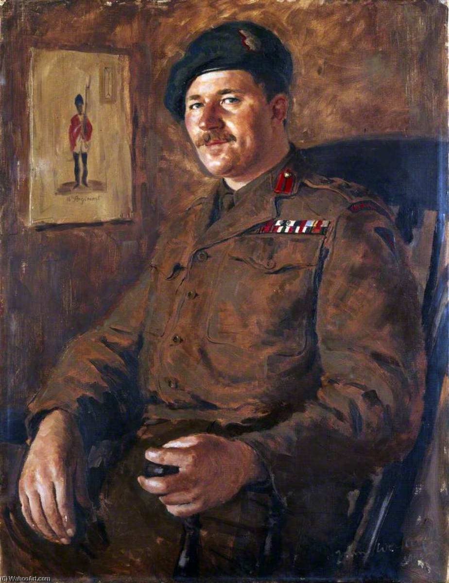 Brigadier Peter Young, DSO, MC, No.3 Commando, 1945 by John Worsley ...