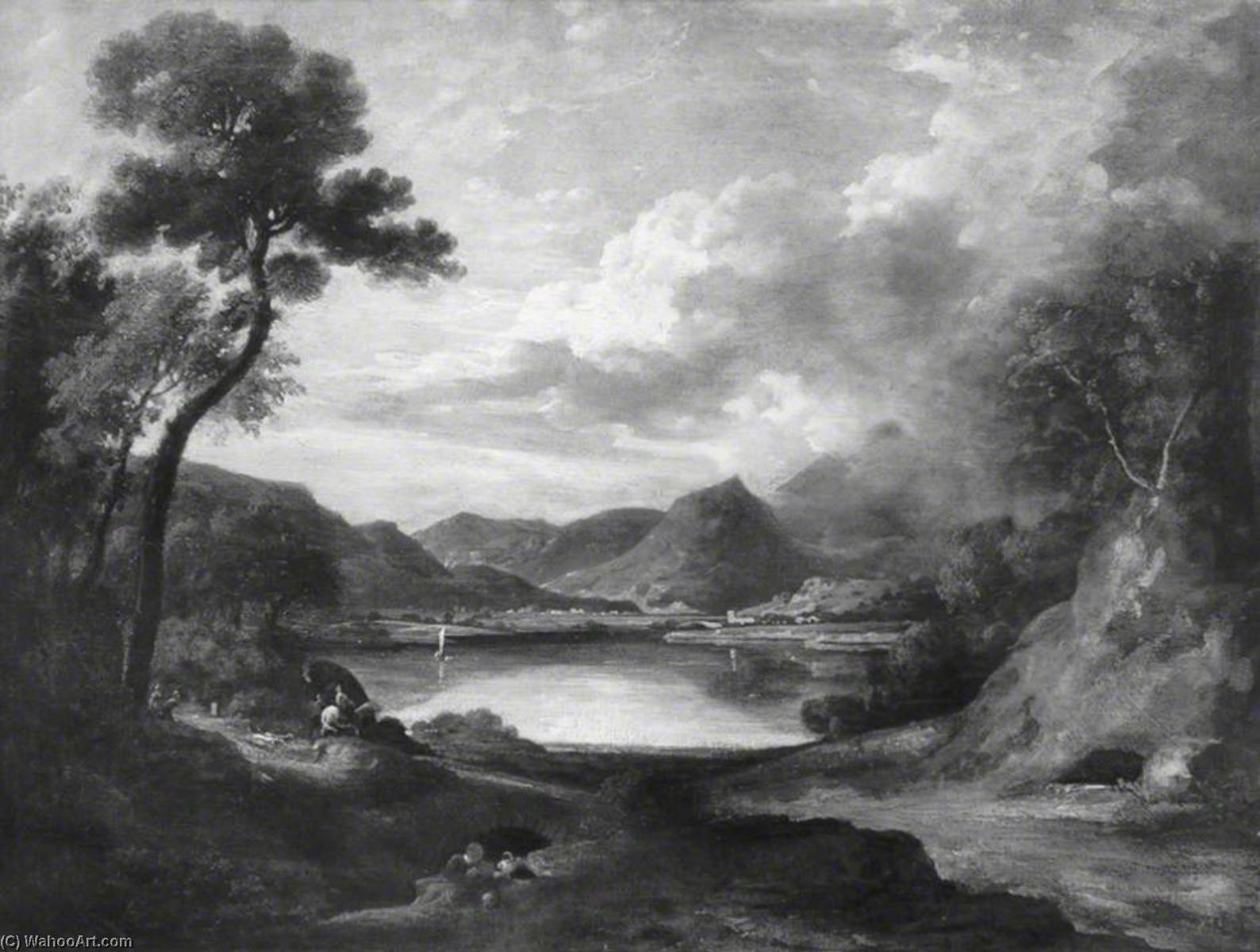 Purchase Oil Painting Replica Derwentwater by George Howland Beaumont ...