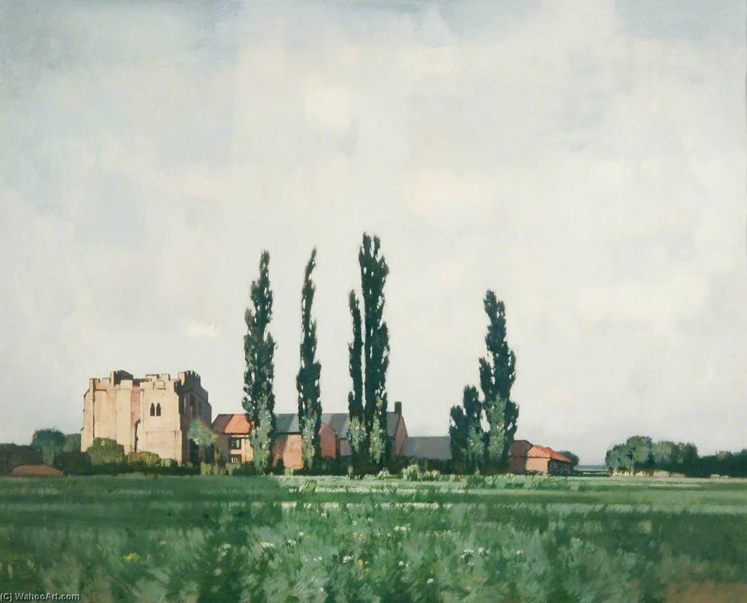 Paintings Reproductions Pentney Priory, Norfolk by Walter Dexter ...