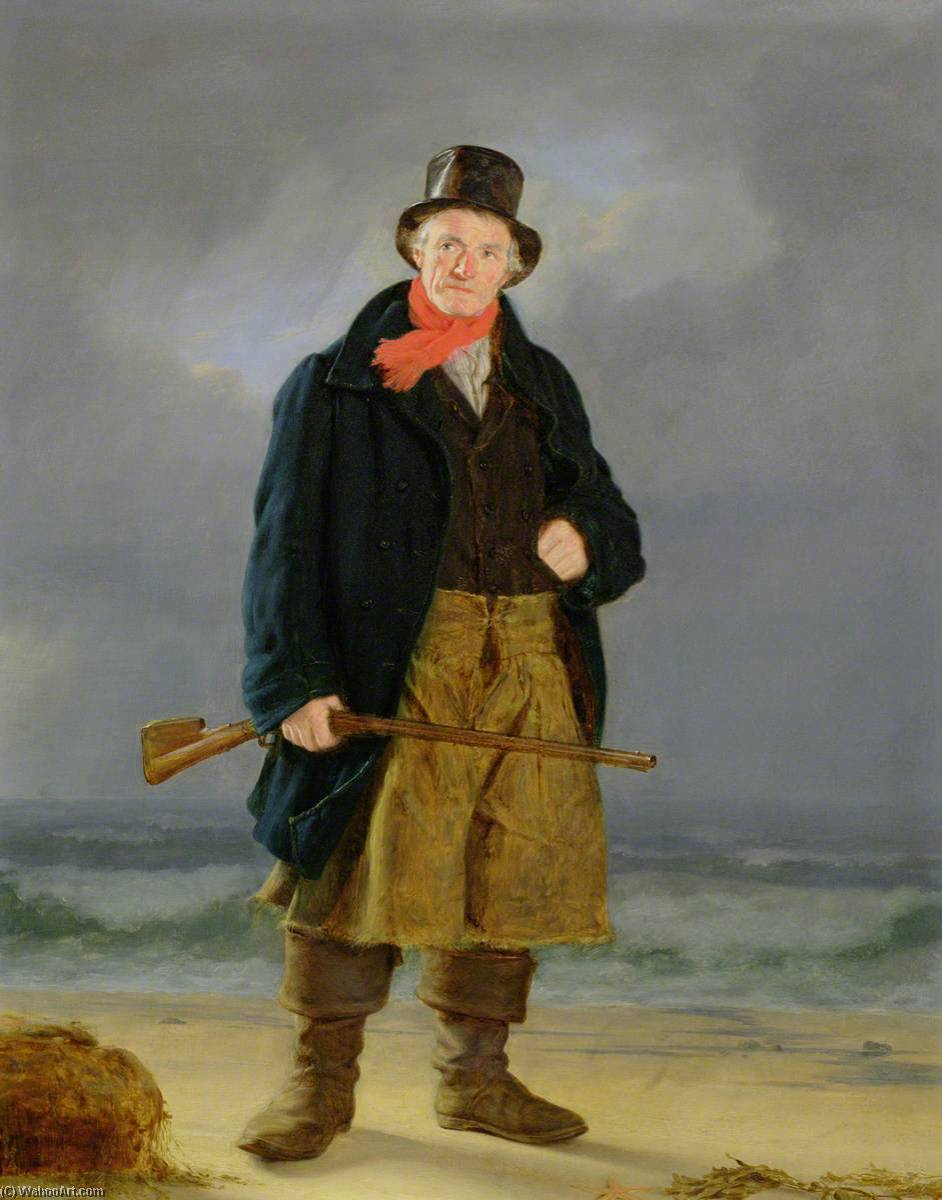 Get Art Reproductions A Fisherman with a Gun by Thomas Sword Good (1789 ...