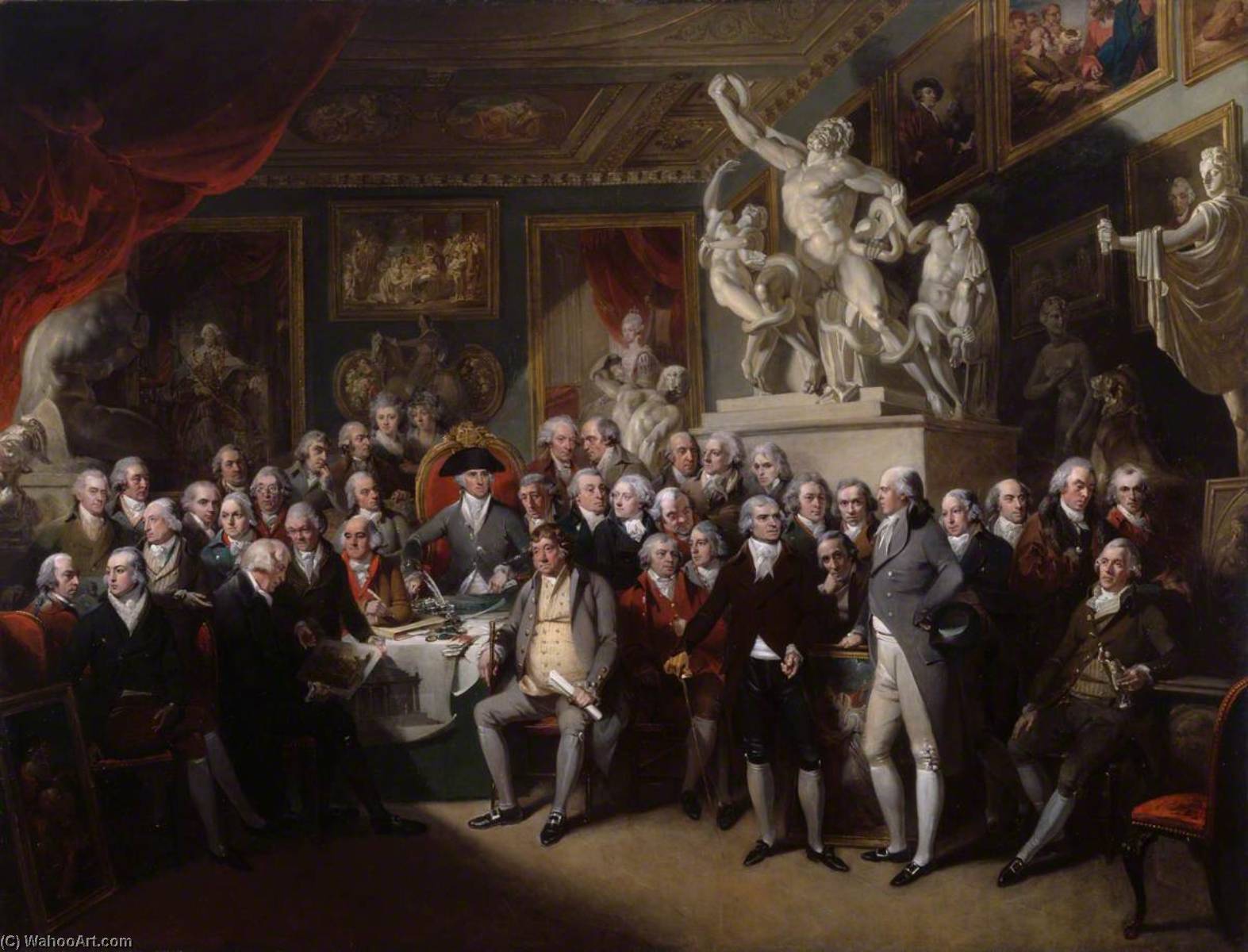 Artwork Replica The Royal Academicians in General Assembly, 1795 by ...