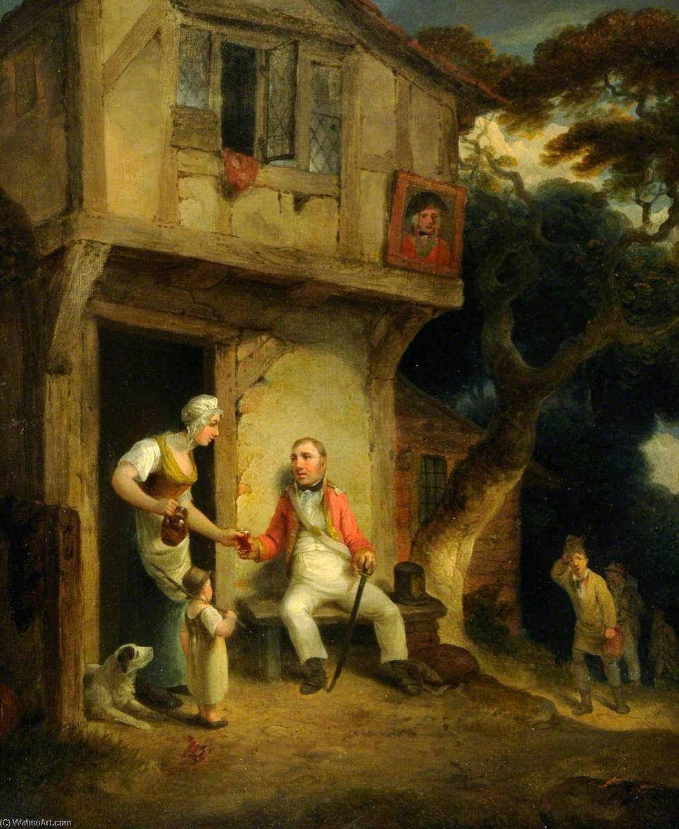 Ordem Reproduções De Arte O soldado cansado por Henry Singleton (1766 ...