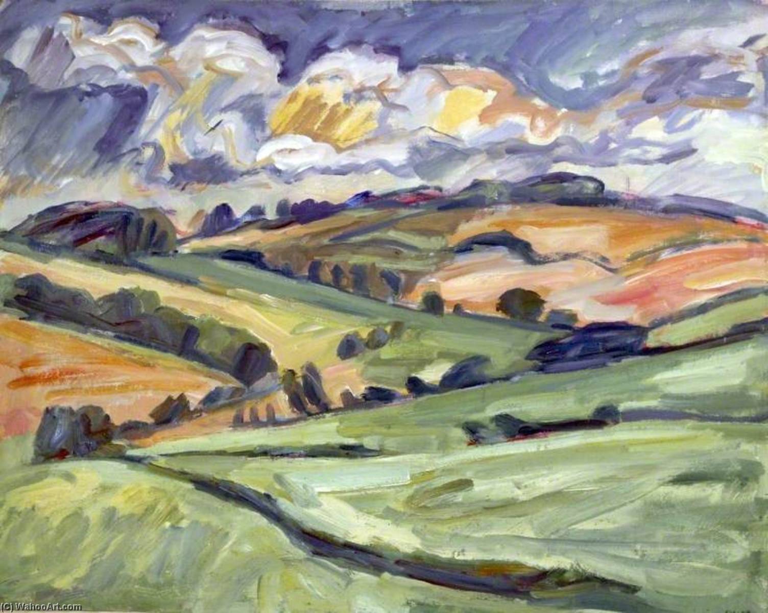 Distant Fields near East Ilsley, Berkshire by Nick Schlee Nick Schlee ...