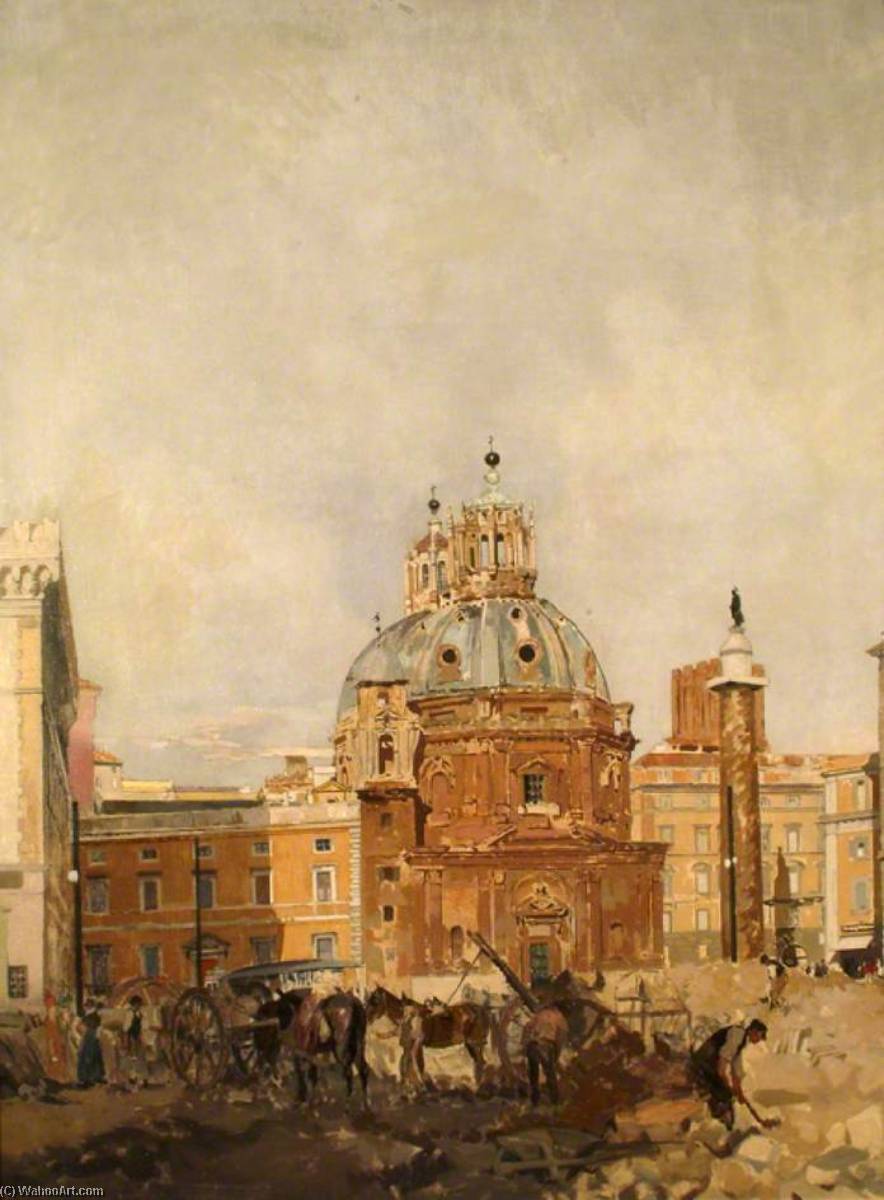 Obtener Reproducciones De Bellas Artes El Foro con la Columna de Trajan ...