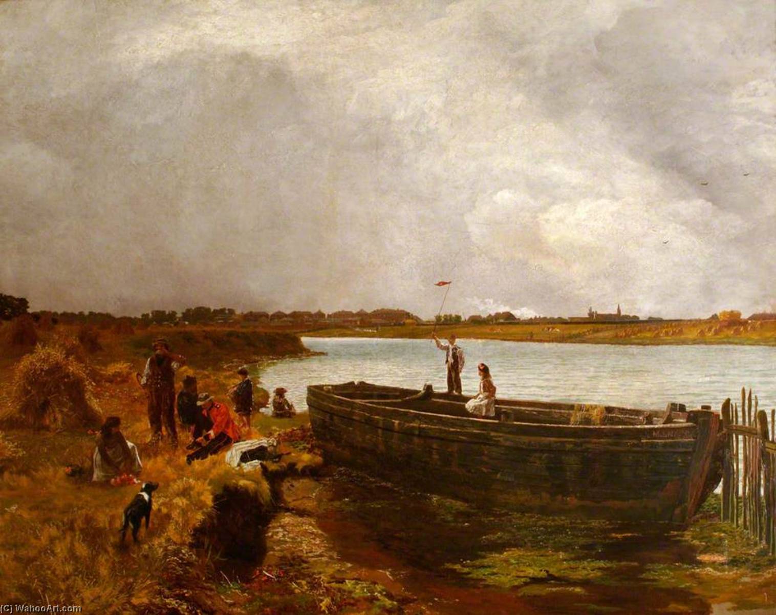 Purchase Oil Painting Replica Forton Creek, Gosport by Martin Snape ...