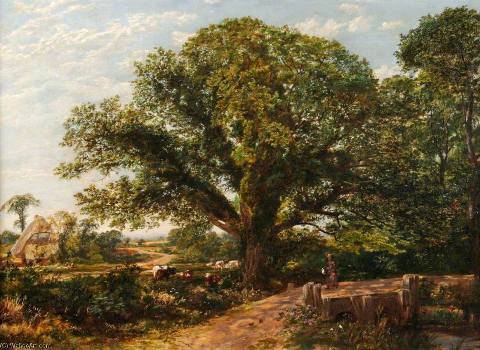 Purchase Oil Painting Replica Rural Landscape by Martin Snape (1852 ...