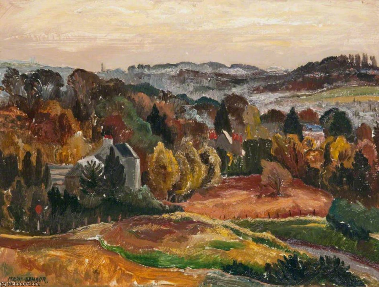 Autumn on the Moor, 1940 by Mary Nicol Neill Armour (1902-2000) Mary ...