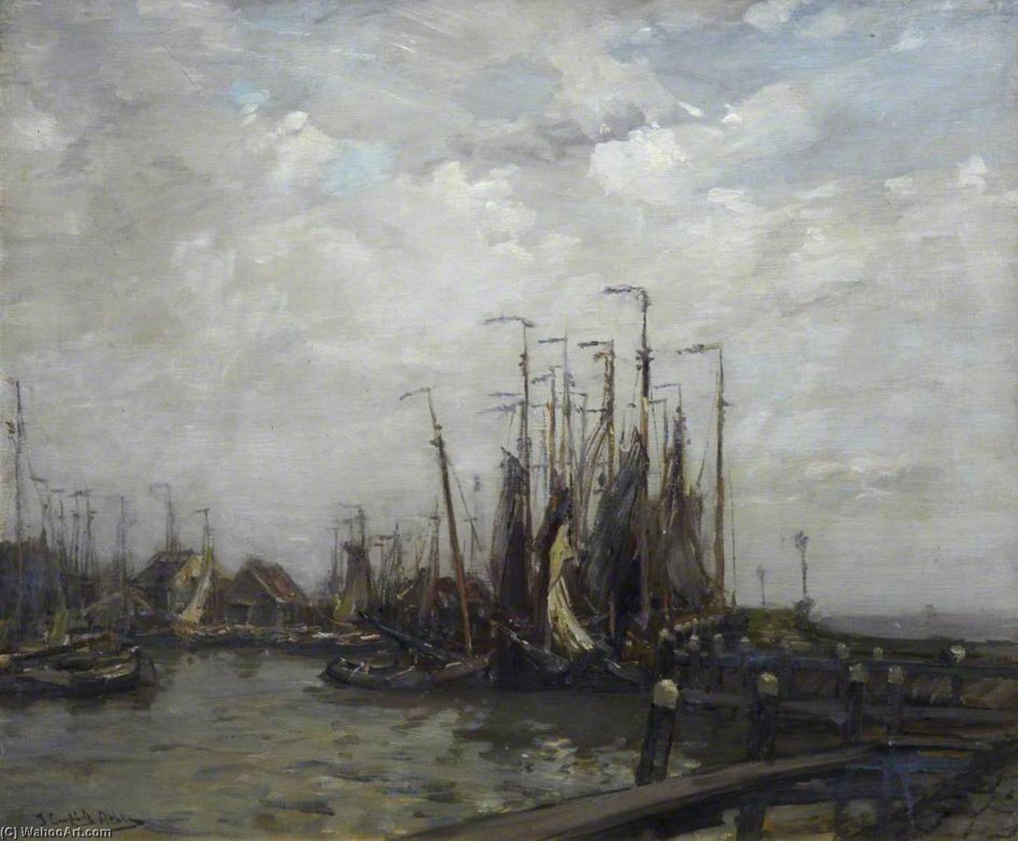 Get Paintings Reproductions Dordrecht by James Campbell Noble (1845 ...