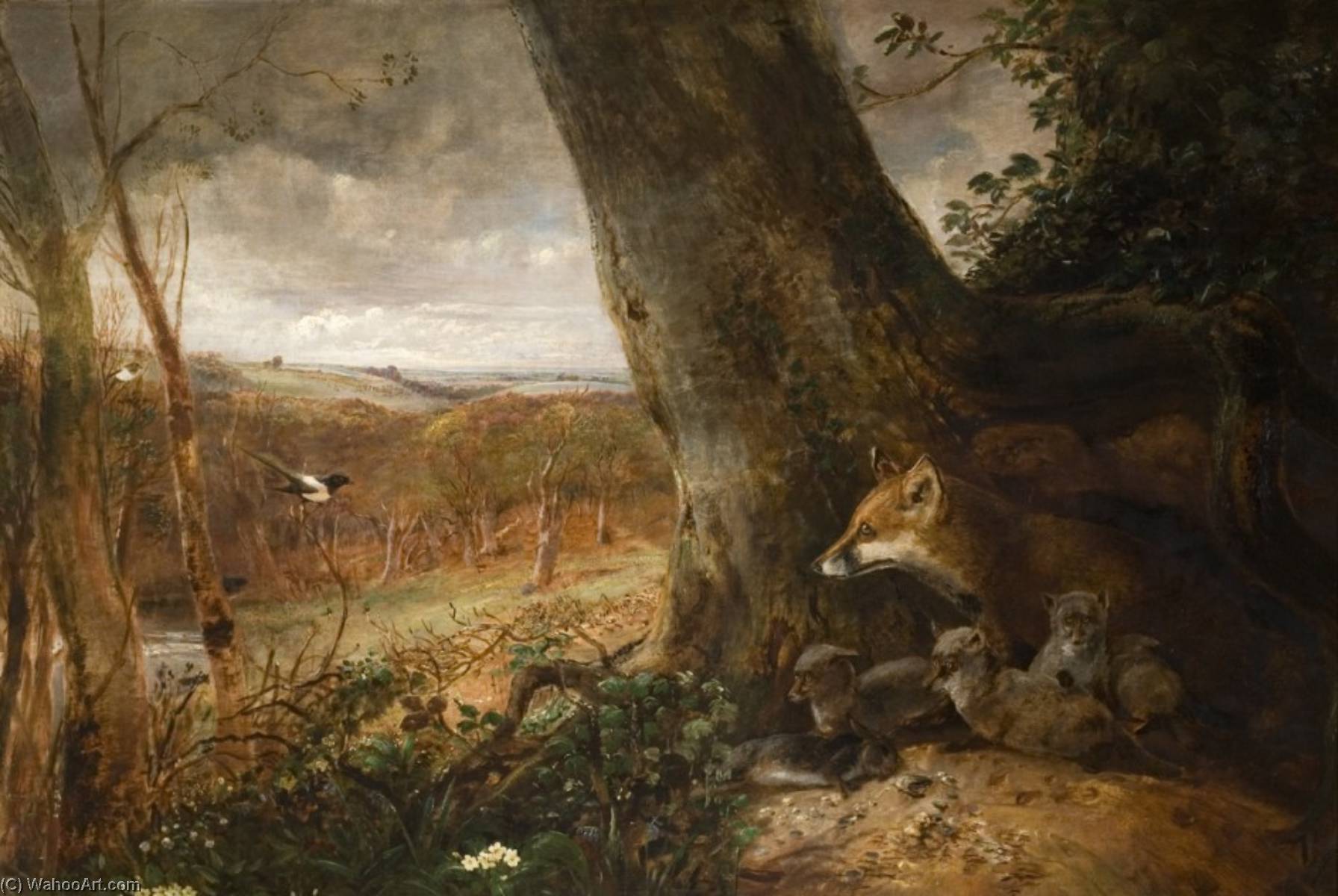 Commander Reproductions D'art Renards de Samuel Lucas (1805-1870 ...