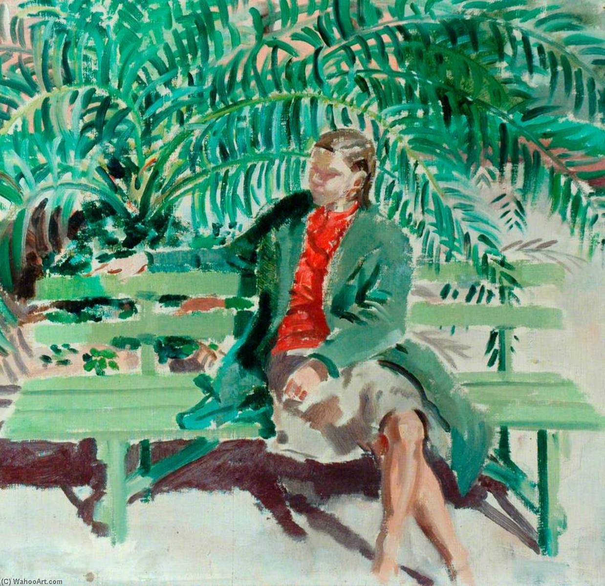 Purchase Oil Painting Replica Portrait at Alassio, 1942 by Leila ...