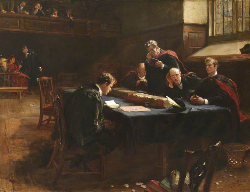 获取 手工油畫 我们暂停回复, 1914 通过 Sydney Prior Hall (1842-1922) | ArtsDot.com