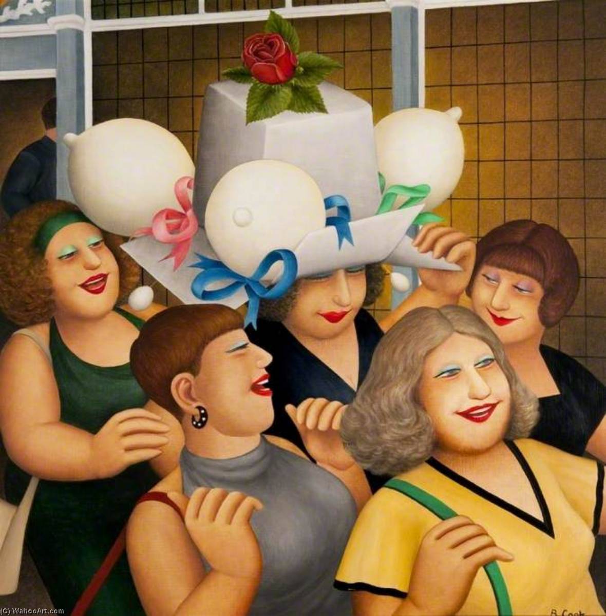 Hen Party II, 1995 by Beryl Cook (1926-2008, United Kingdom) Beryl Cook ...