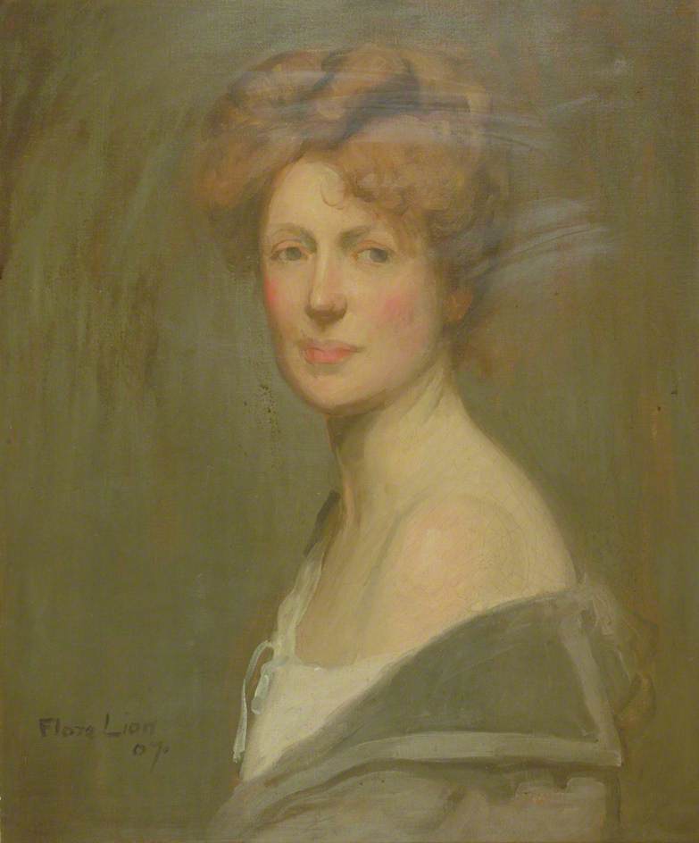 Get Paintings Reproductions Portrait of a Lady, 1907 by Flora Lion ...