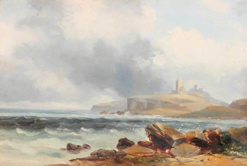 Get Art Reproductions Dunstanburgh Castle, Northumbria, 1840 by George ...