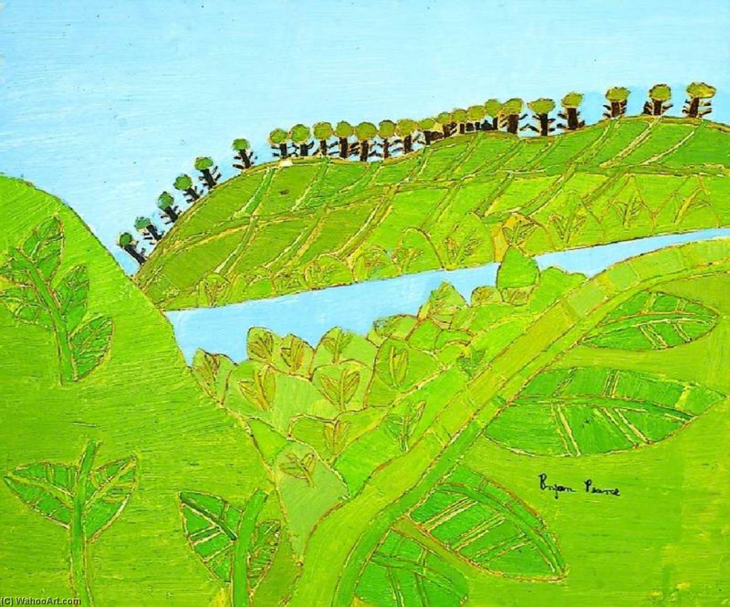 Jardines Trebah de la Terraza, 2005 de Bryan Pearce (1929-2007) Bryan ...