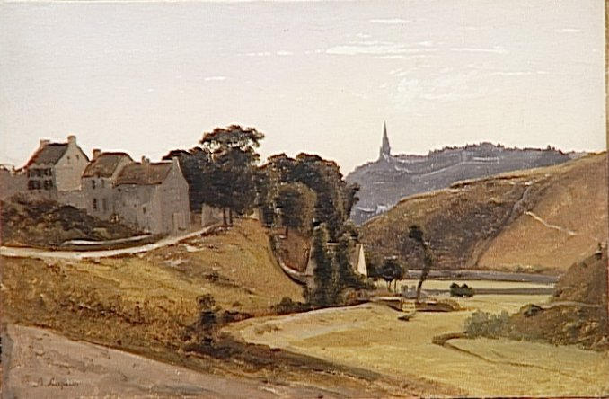 Artwork Replica Paysage by Louis Auguste Lapito (1803-1874) | ArtsDot.com