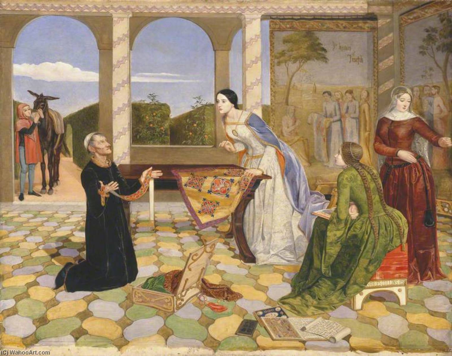 Obter Reproduções De Belas Artes O Pedlar, 1850 por Charles Collins ...