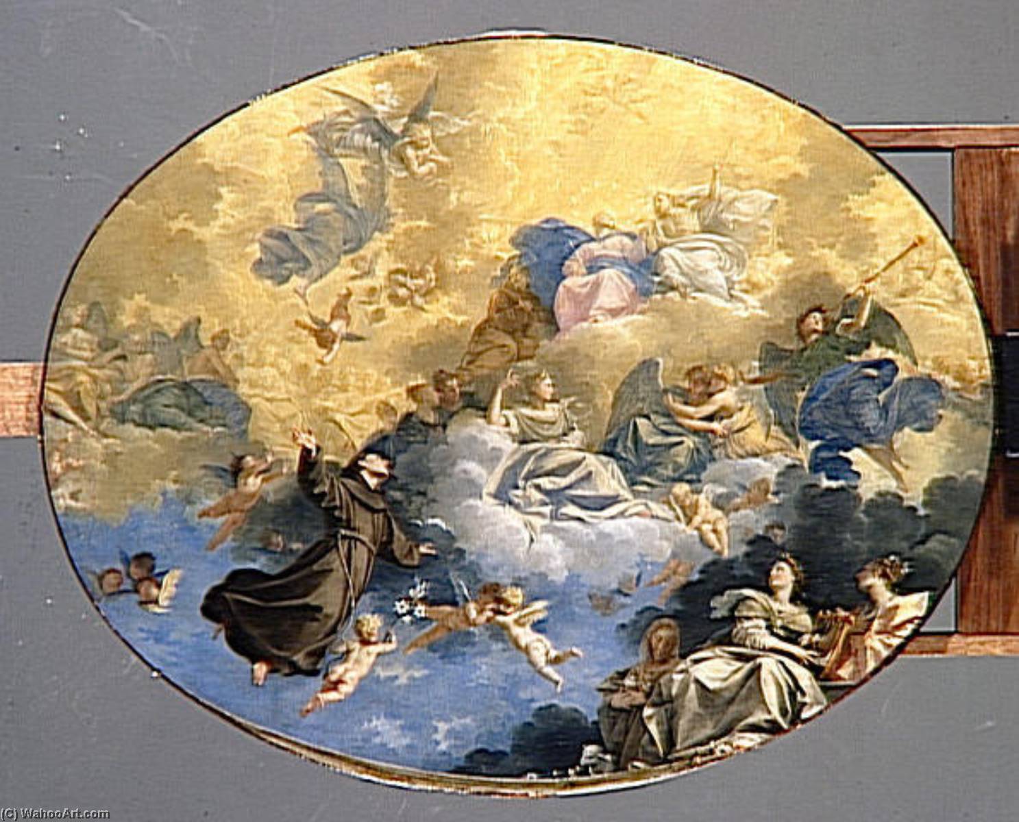 Oil Painting Replica LA GLORIFICATION DE SAINT ANTOINE DE PADOUE by ...