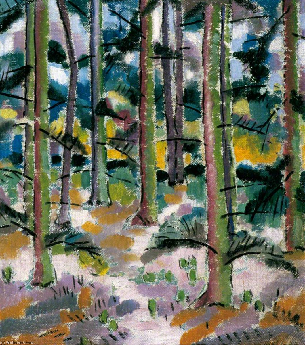 Wood Interior, 1915 by Edward Mcknight Kauffer (1890-1954, United ...